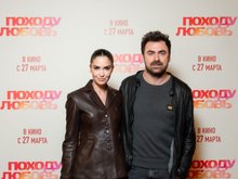 Агата Муцениеце и Петр Дранга на премьере фильма «Походу любовь», фото: пресс-служба